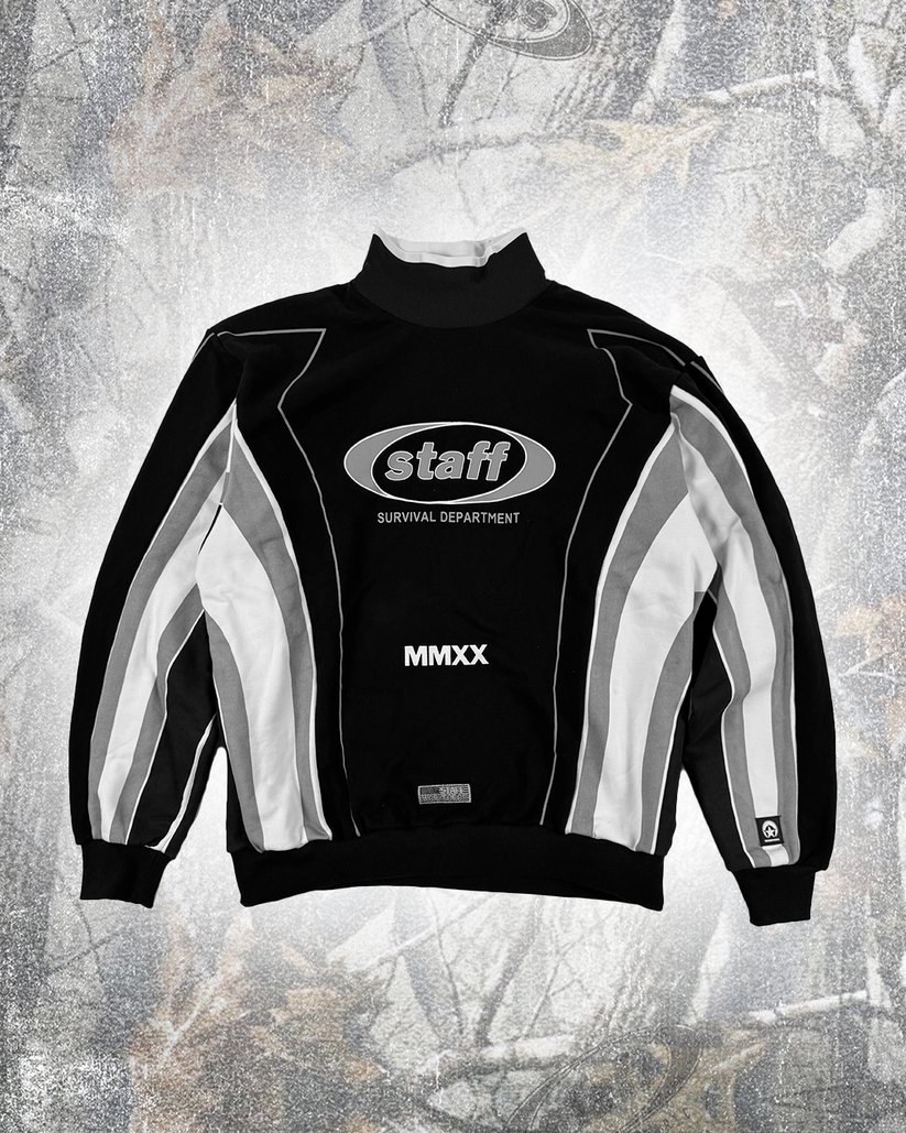 FIRST NEVER LAST CREWNECK (BLACK/MULTI) – Staffworkforce